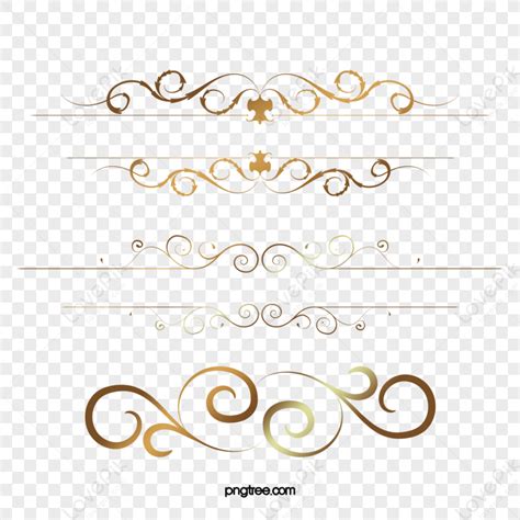 바로크 식 유럽식 무늬 테두리 일러스트꽃들골든 Png 일러스트 무료 다운로드 Lovepik