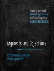 SCO111 July 2021 Seminar 2 Lecture Arguments Informal Fallacies