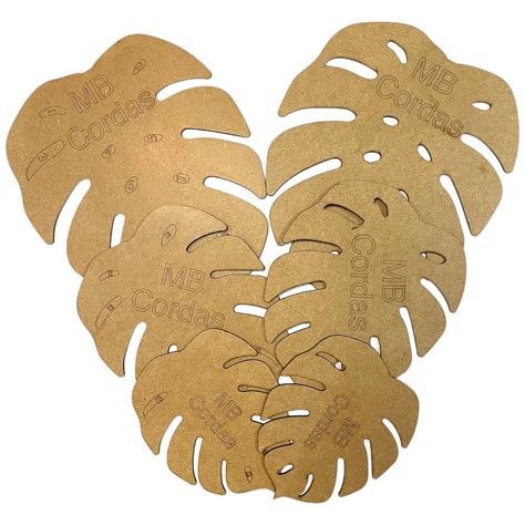 Monstera Macrame Leaf Cutting Template Set Of 6 115in 295 Cm 924