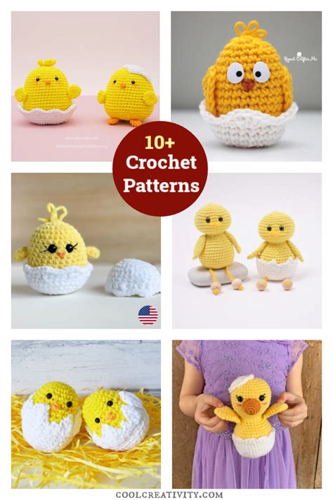 10 Easter Chick In Eggshell Amigurumi Crochet Patterns Page 2 Of 3