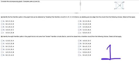 solved consider the accomparying graph complete parts a