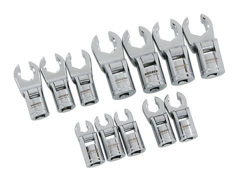 3 8and X22 Crows Foot Spanner Flexible Socket Set 8 To 19mm