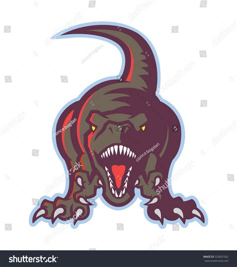 Dinosaur Icon Stock Vector 325837352 Shutterstock