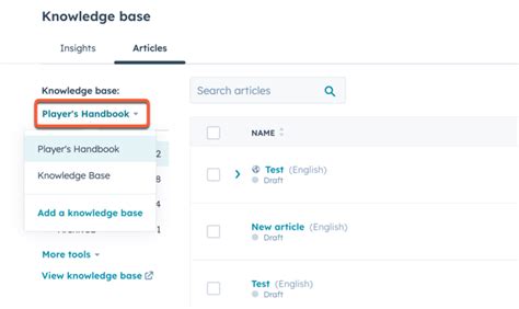 Create And Manage Multiple Knowledge Bases