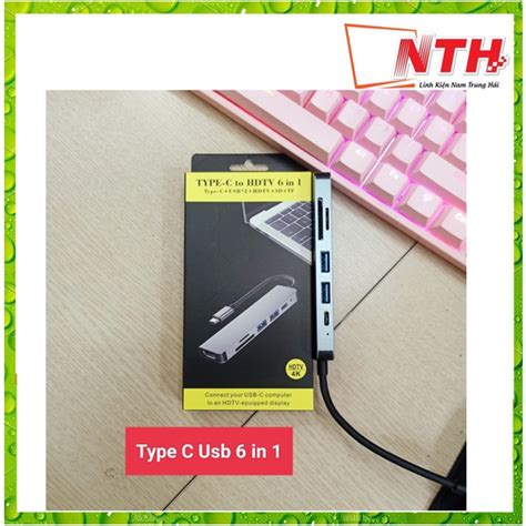 Bộ chuyển Hub USB Type C 6 in 1 LAN TYPEC USB 3 HDTV SD TF PD Shopee Việt Nam