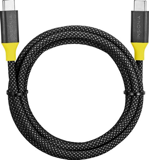 Customer Reviews Insignia Ft W USB C To USB C Charge And Sync Braided Cable Black NS