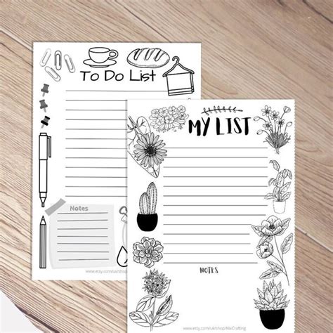Pretty Task Tracker Etsy