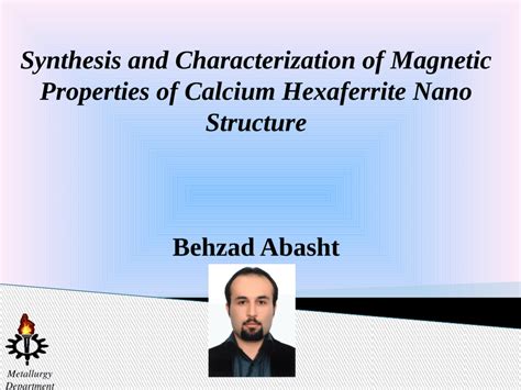 Pdf Synthesis And Characterization Of Magnetic Properties Of Calcium Hexaferrite Nano Structure