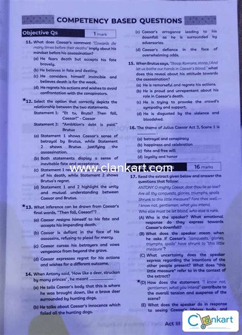 Buy Icse Class 10th One Shot Question Bank English Literature Book In