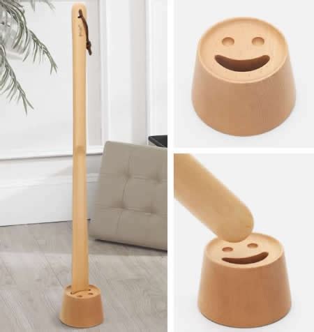 23 Inches Long Wooden Shoe Horn Shoehorn With Base Feelt
