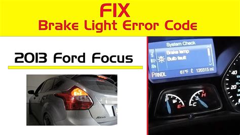 How To Fix Brake Light On Dash