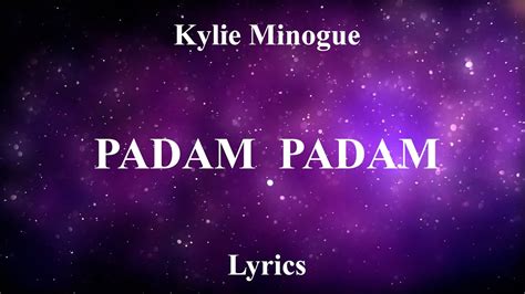 Kylie Minogue Padam Padam Lyrics Youtube