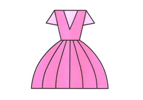 漂亮裙子的画法 儿童裙子简笔画教程彩图素描 巧巧简笔画