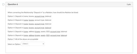 Solved Question 1 When Converting A Multivalued Attribute