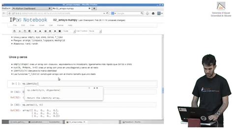 Arrays De Numpy Parte 22 Curso Python Para Científicos E Ingenieros Youtube