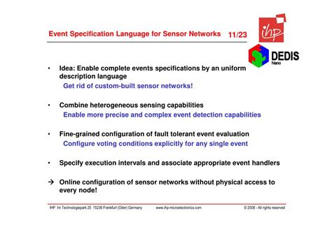 Ppt Fault Tolerant Event Specification In Heterogeneous Sensor