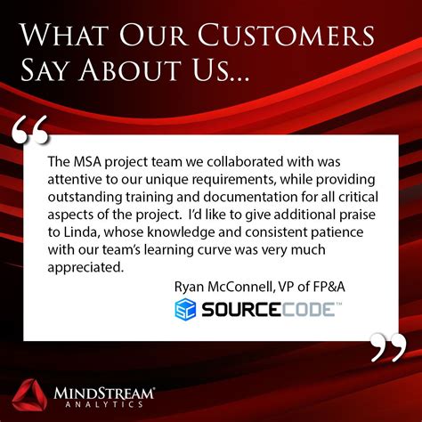 Mindstream Analytics On Linkedin Customertestimonial