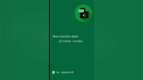 Exceltrending Exceltricks Mobile Number Exceltips Exceltricks