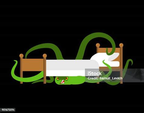 고립 된 침대 밑 괴물입니다 긴 촉수입니다 벡터 일러스트 레이 션 0명에 대한 스톡 벡터 아트 및 기타 이미지 0명 공포
