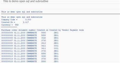 Sử Dụng Opensql Và Subroutine Trong Sap Abap