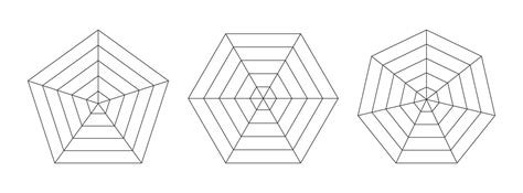 Radar Spider Diagram Template Flat Spider Mesh Blank Radar Charts