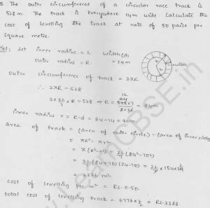 RD Sharma Class Solutions Areas Related To Circles Ex Q Learn CBSE