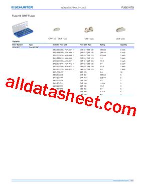 3402.0011.11 Datasheet(PDF) - Schurter Inc.