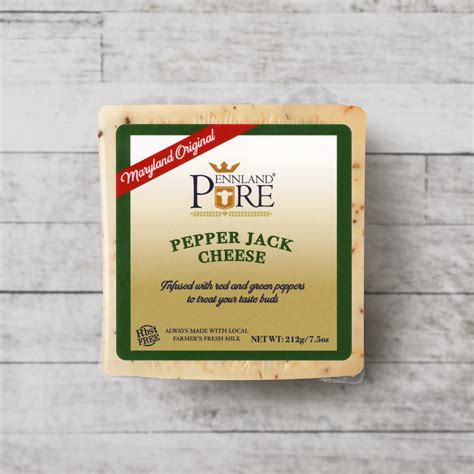 Pepper Jack Cheese 7 5oz Pennland Pure