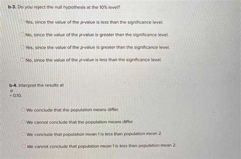 Solved B 1 Calculate The Value Of The Test Statistic Under
