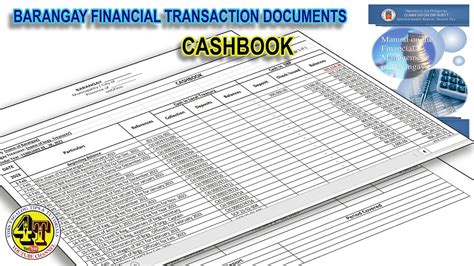 Cashbook Barangay Accounting Youtube