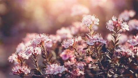 Flowers Soft Focus Effect Depth Of Field Dof Depth Of Field Stock Illustration