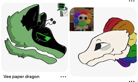 Vee Paper Dragon Paper Dragon Drawing Easy Funny Dandy World Paper