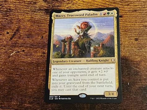 Free Magic The Gathering Mtg Mazzy Truesword Paladin Rare Card Baldurs