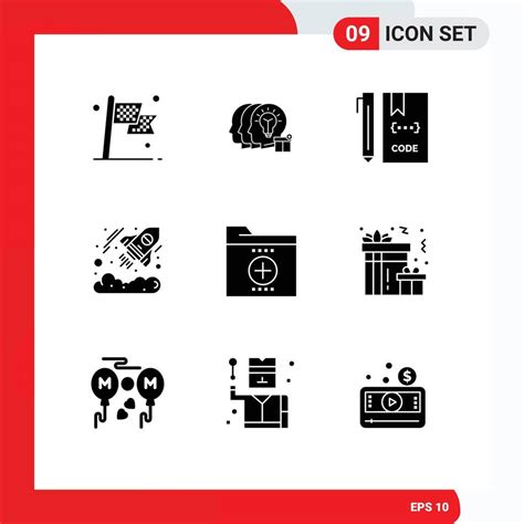 Stock Vector Icon Pack Of 9 Line Signs And Symbols For Startup Currency Staff Business