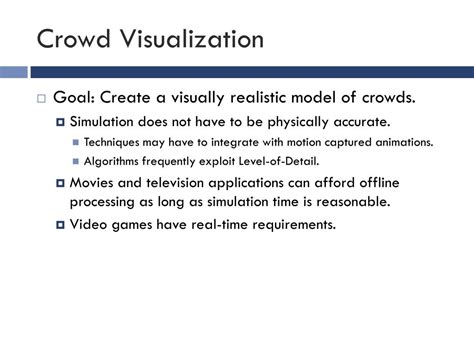 Ppt Crowd Simulation I Powerpoint Presentation Free Download Id