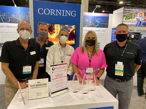 Were All Smiles After Corning Walked Away Today With Three Awards From Cabling Installation