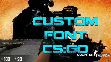 CS GO Custom Font One Minute Tutorial YouTube
