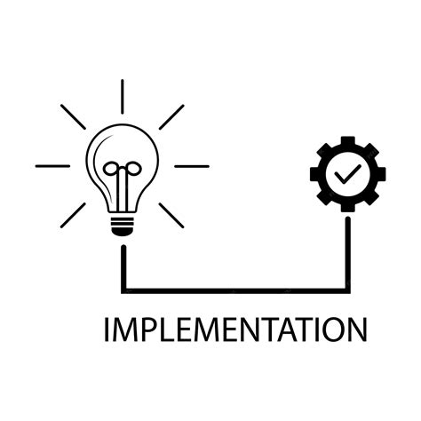 Premium Vector Implementation Icon Technology Icon Vector
