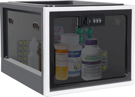 Medicine Lock Box Medication Lockable Container For Refrigerator Food