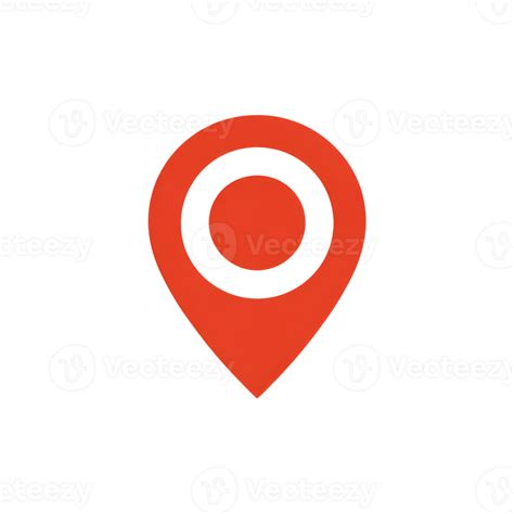 Red Location Pin Icon For Map And Navigation On A Clean Background For Web Design 63130785 Png