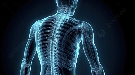 인간의 등뼈는 파란색으로 켜집니다 척추측만증 사진 척추 측만증 약 배경 일러스트 및 사진 무료 다운로드 Pngtree