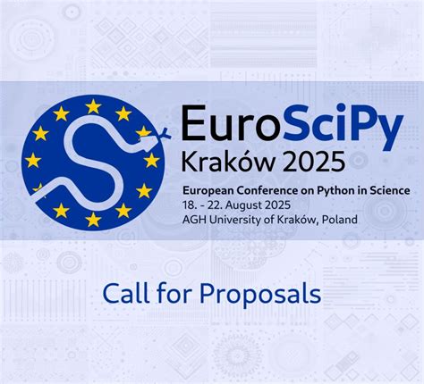 Euroscipy2025 Python Cfp Bayesianstatistics Scientificpython