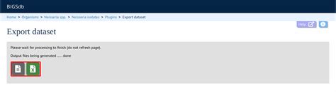 Isolate Record Export — Bigsdb 1520 Documentation