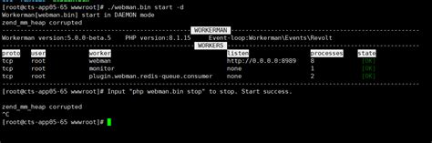 php8 1版本打包二进制 zend mm heap corrupted workerman社区