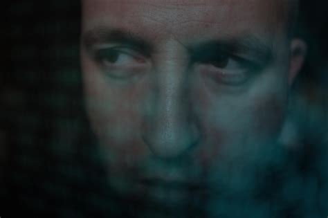 Premium Photo Double Exposure Of Man With Binary Codes