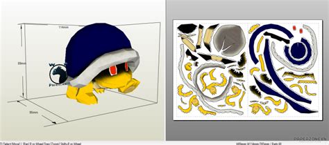 Super Mario Buzzy Beetle By Wr Papercraft Paperzone Vn