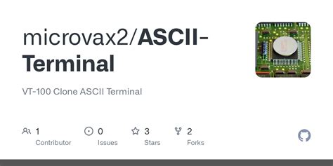 Github Microvax2 Ascii Terminal Vt 100 Clone Ascii Terminal