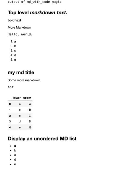 Ipython How To Have Python Code And Markdown In One Cell Stack Overflow