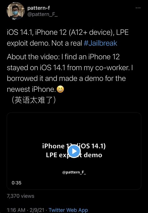 Lpe Exploit Demoed On Iphone 12 With Ios 141 Just Days After Recent