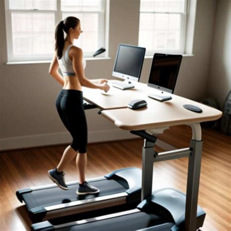 Treadmill Desk Combining Work And Workout Health Benefits